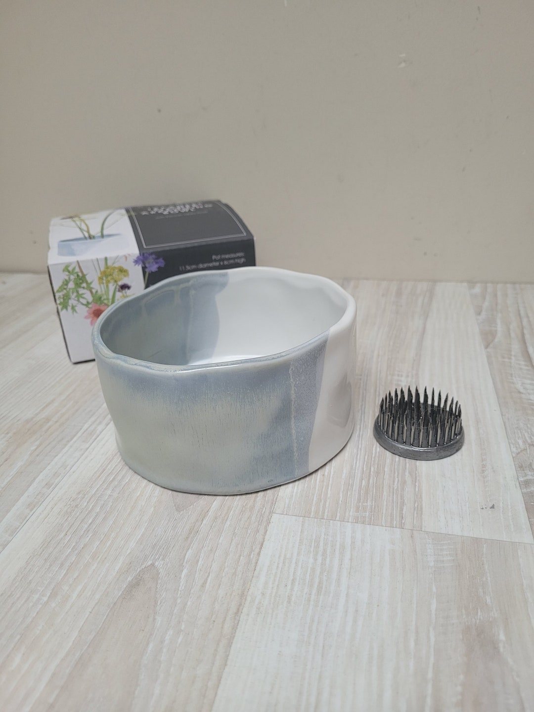 Japanese Flower Arranging Bowl With Kenzan Spiky Frog, Burgon & Ball ...