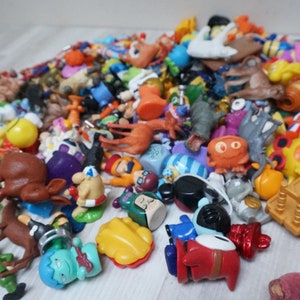 Lot of Random Mini Figurines, Animal Human Monster, Kinder Surprise ...