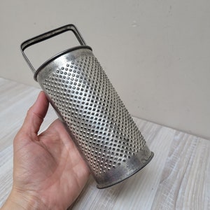 Round Tube Cylinder Grater, Vintage Metal Shredder for Potatoes ...