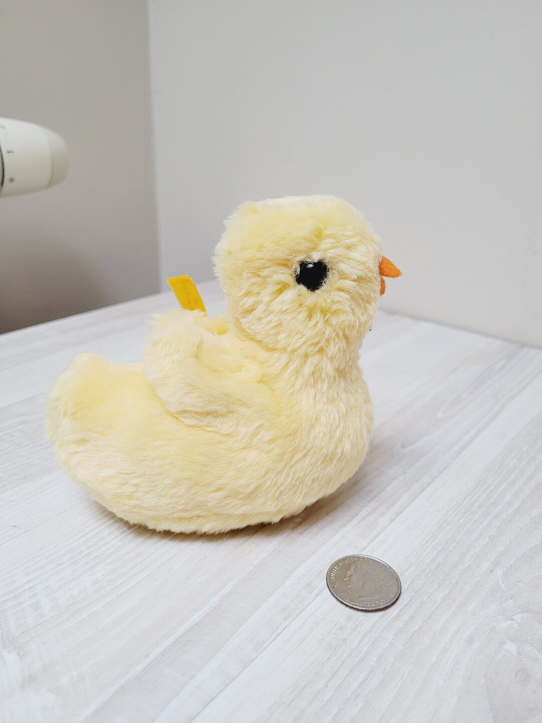 5" Steiff Stuffed Chicken, Vintage Faux Fur Peep, ID Button German ...