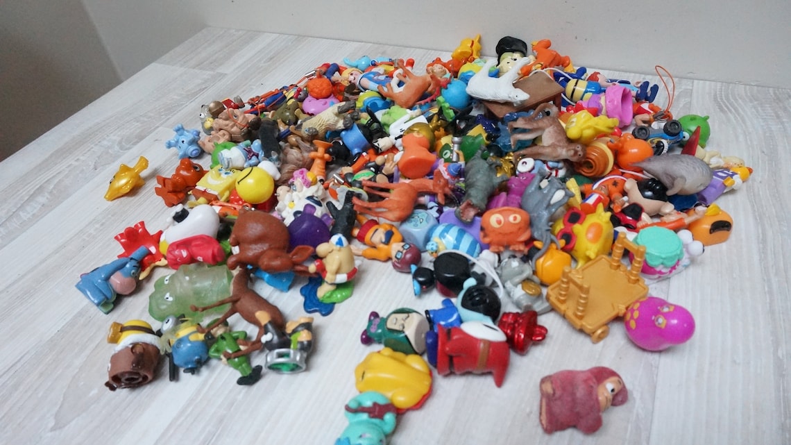 Lot of Random Mini Figurines Animal Human Monster Kinder - Etsy
