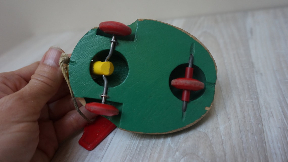 BRIO Wooden Turtle on Wheels Pull Along String Toy Baby Kid | Etsy