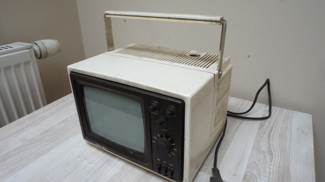 1980s Portable TV Set Silelis Lithuanian Russian Soviet Vintage ...
