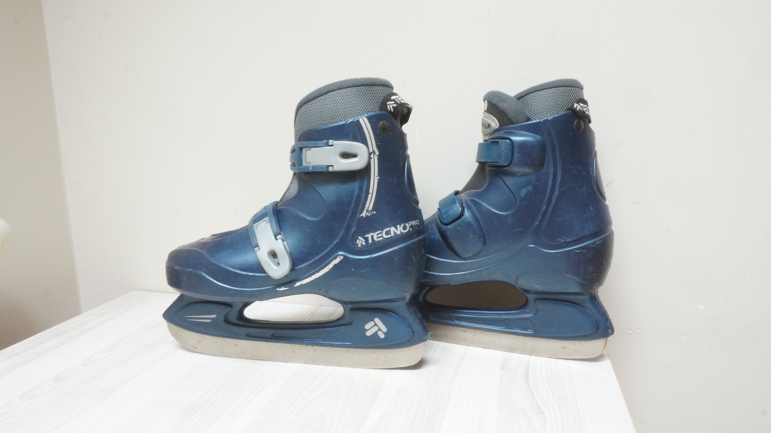 Children Hockey Tecnopro Raptor Ice Skates Size Y1 US 32 EU 13 UK Blue Plastic Sports Shoes Boy Made in China by Intersport Tecno Pro Etsy UK