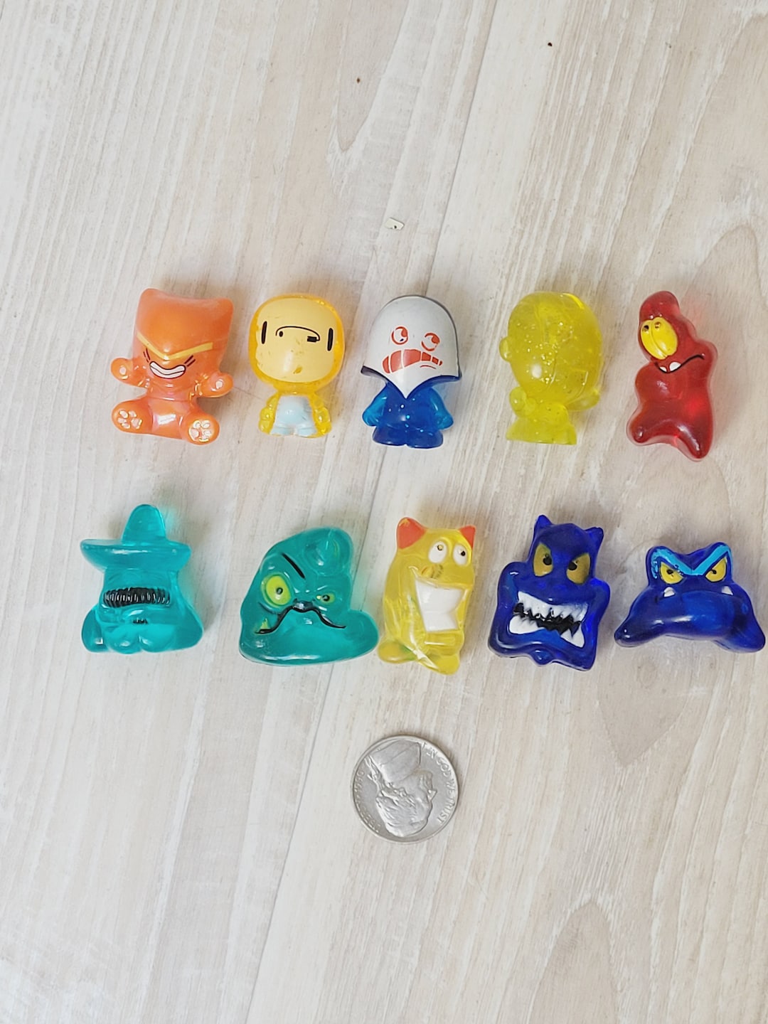 Set of 10 Sheer Dracco Heads & Crazy Bones Gogos Multi Color Collection ...