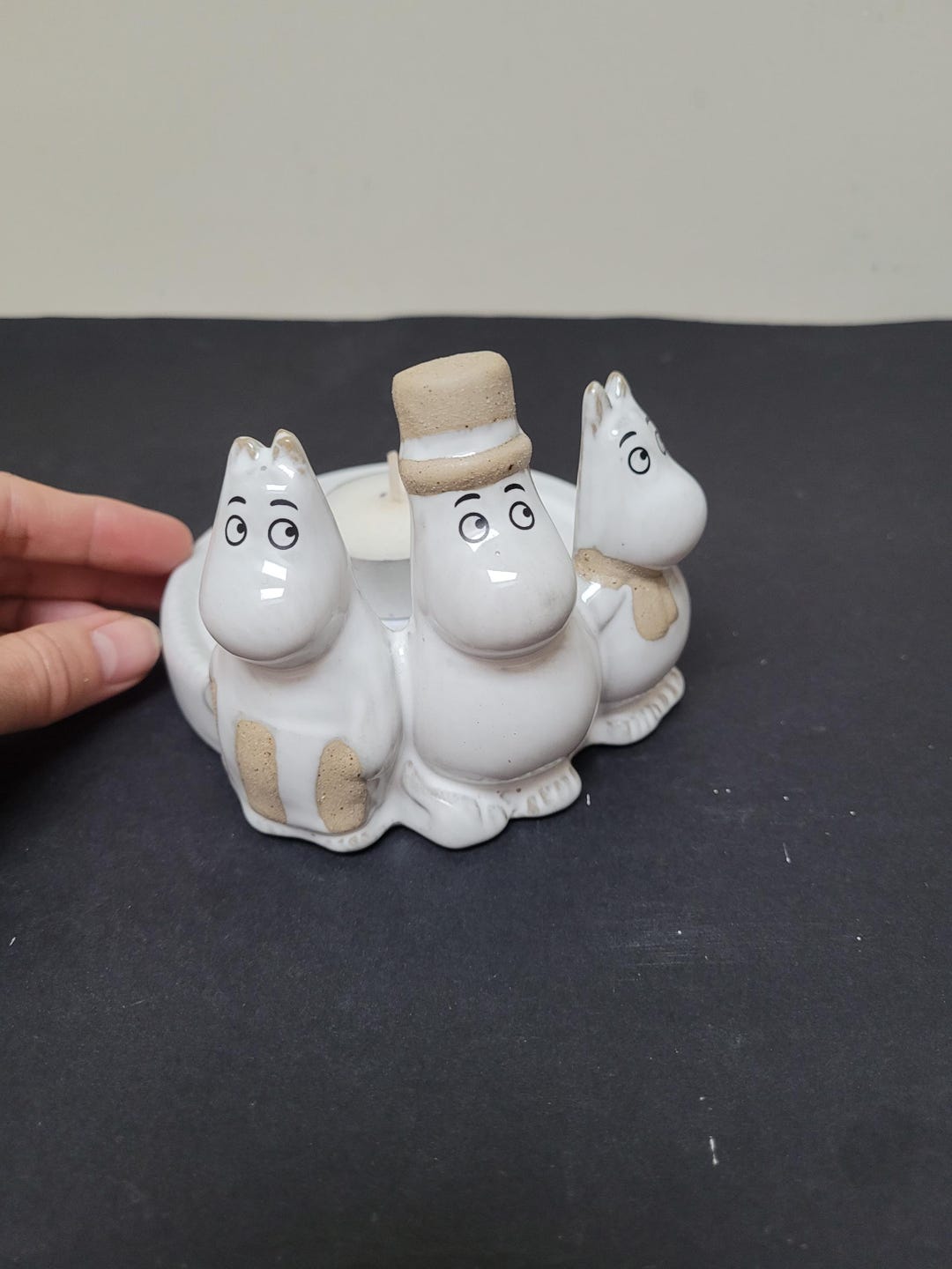 Moomin Troll Ceramic Candle Holder, Licensed Moomin Characters TM ...