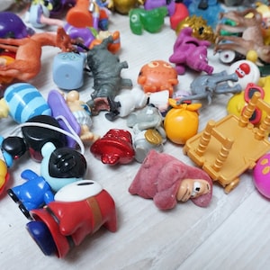 Lot of Random Mini Figurines, Animal Human Monster, Kinder Surprise ...