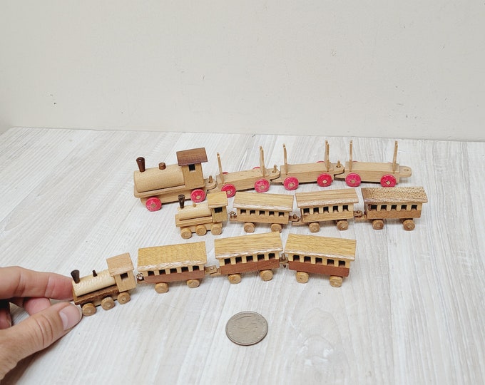 Choose Mini Wooden Train Loquai Holzkunst Erzgebirge Style Dollhouse ...
