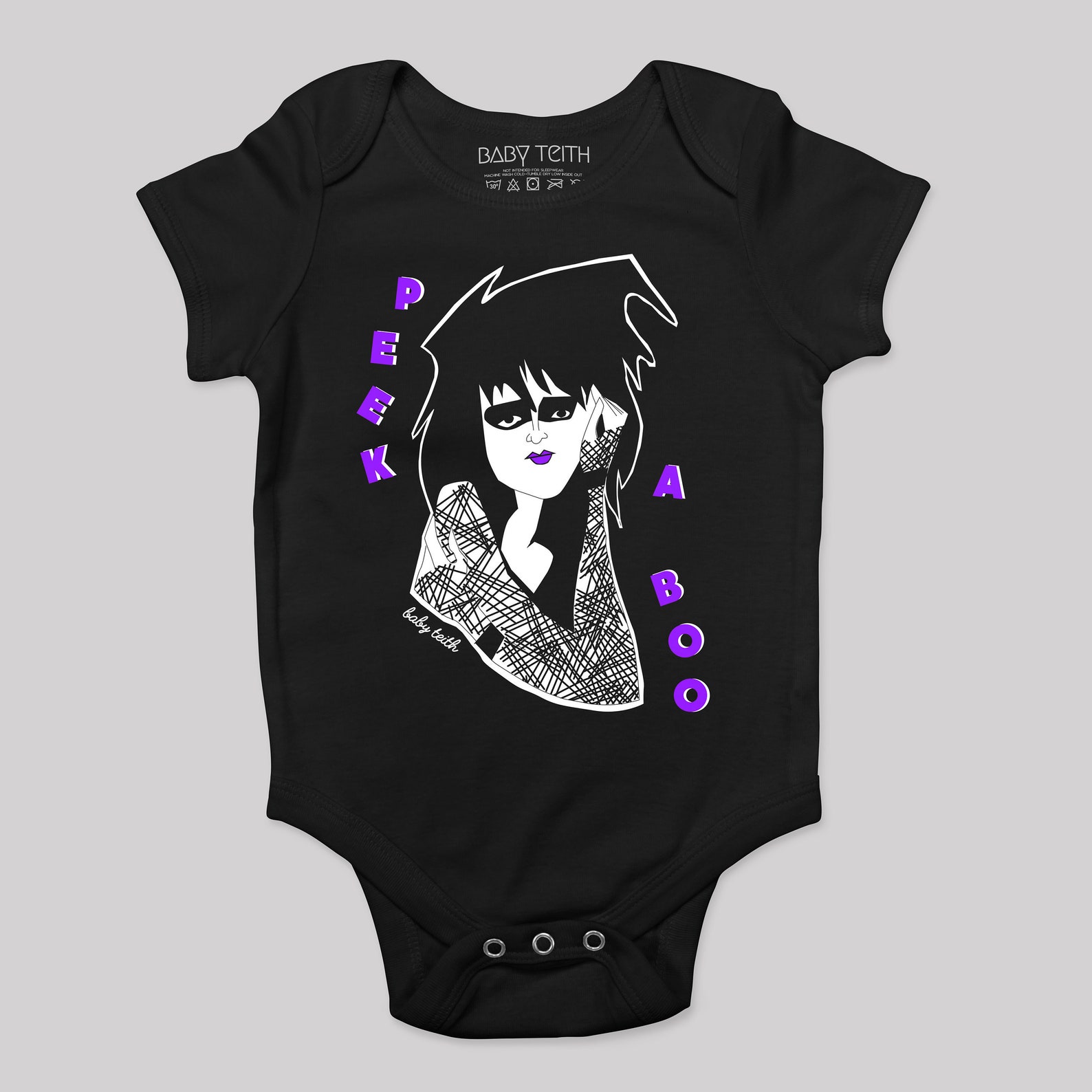Siouxsie Sioux Peek-a-boo Bodysuit for Babies / Goth Baby Post | Etsy