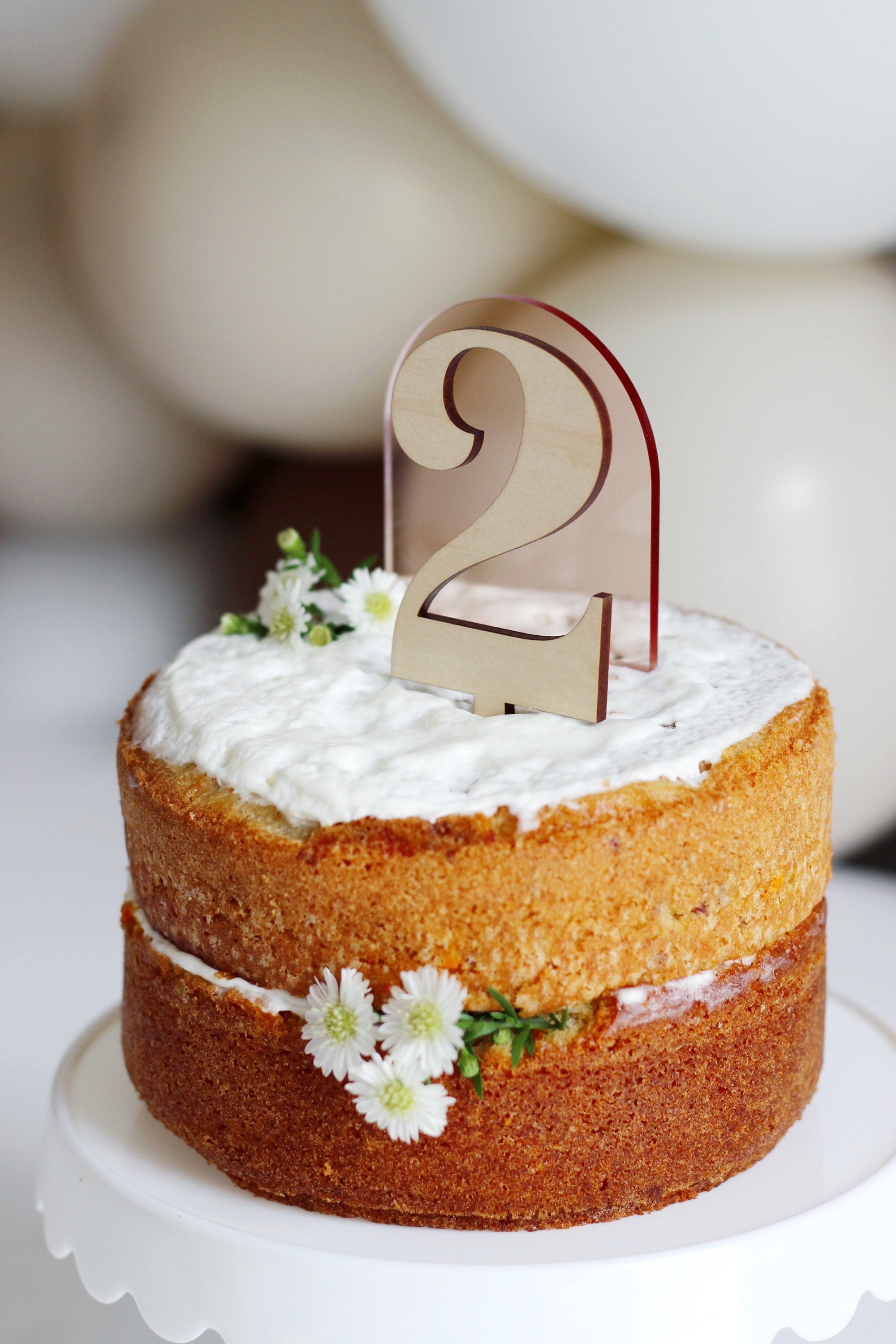 Modern Arch Cake Topper Layered Cake Topper Modern and - Etsy