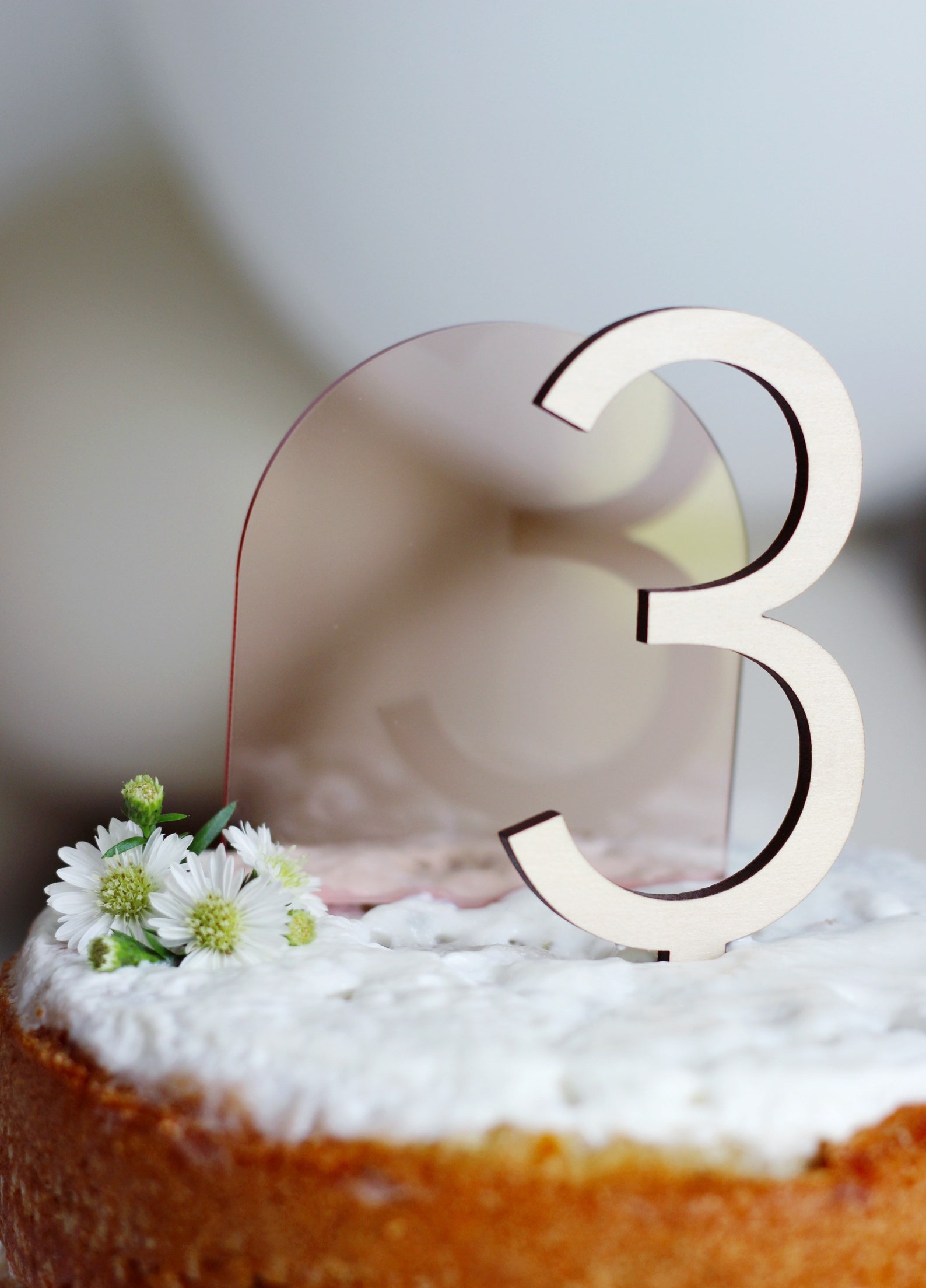 Modern Arch Cake Topper Layered Cake Topper Modern and - Etsy