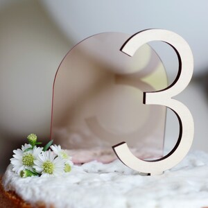 Modern Arch Cake Topper • Layered Cake Topper • Modern and Boho Cake ...