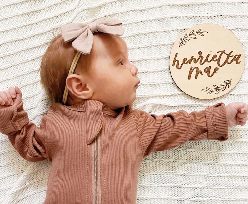 Custom Calligraphy Baby Name Announcement Hand Lettered Baby - Etsy