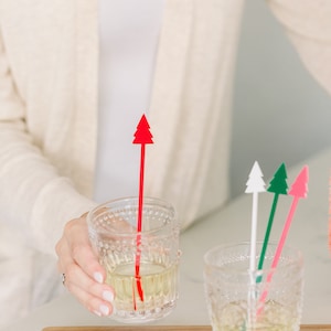 Christmas Tree Drink Stirrers (build a Set) • Holiday Swizzle Sticks ...