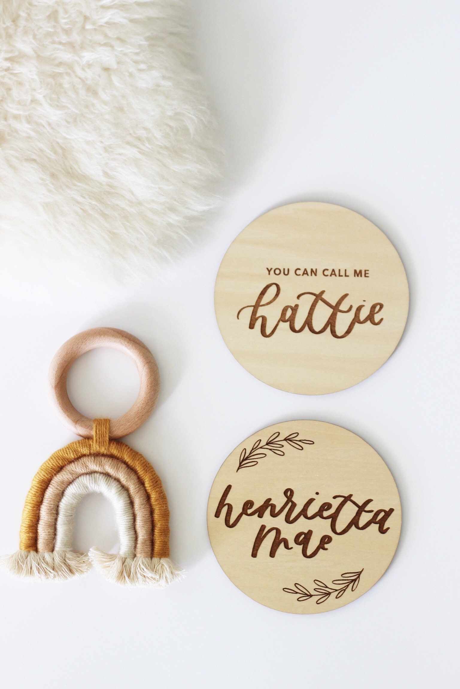 Custom Calligraphy Baby Name Announcement | Etsy