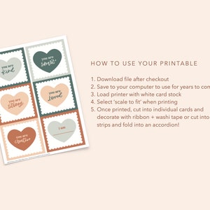 Valentine Affirmation Card Printable | Adorable Valentine's Day Cards ...