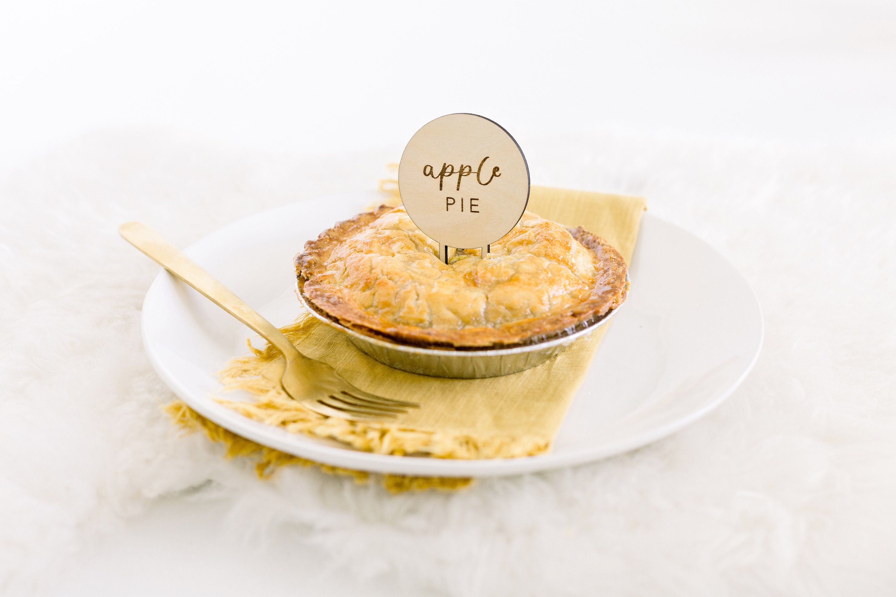 Pie Toppers set of 3: Apple Pecan Pumpkin Thanksgiving | Etsy