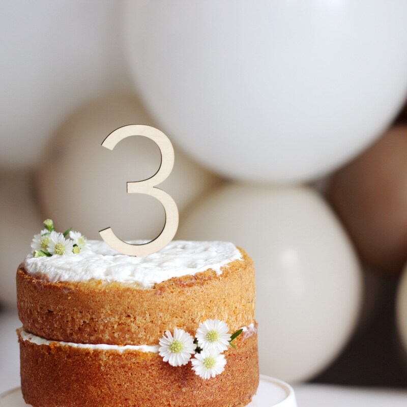 Number Cake Topper - Etsy