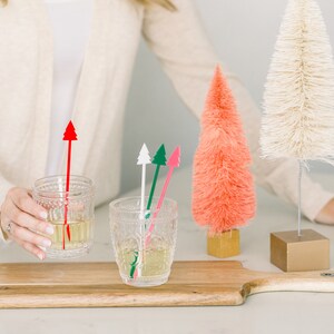 Christmas Tree Drink Stirrers (build a Set) • Holiday Swizzle Sticks ...