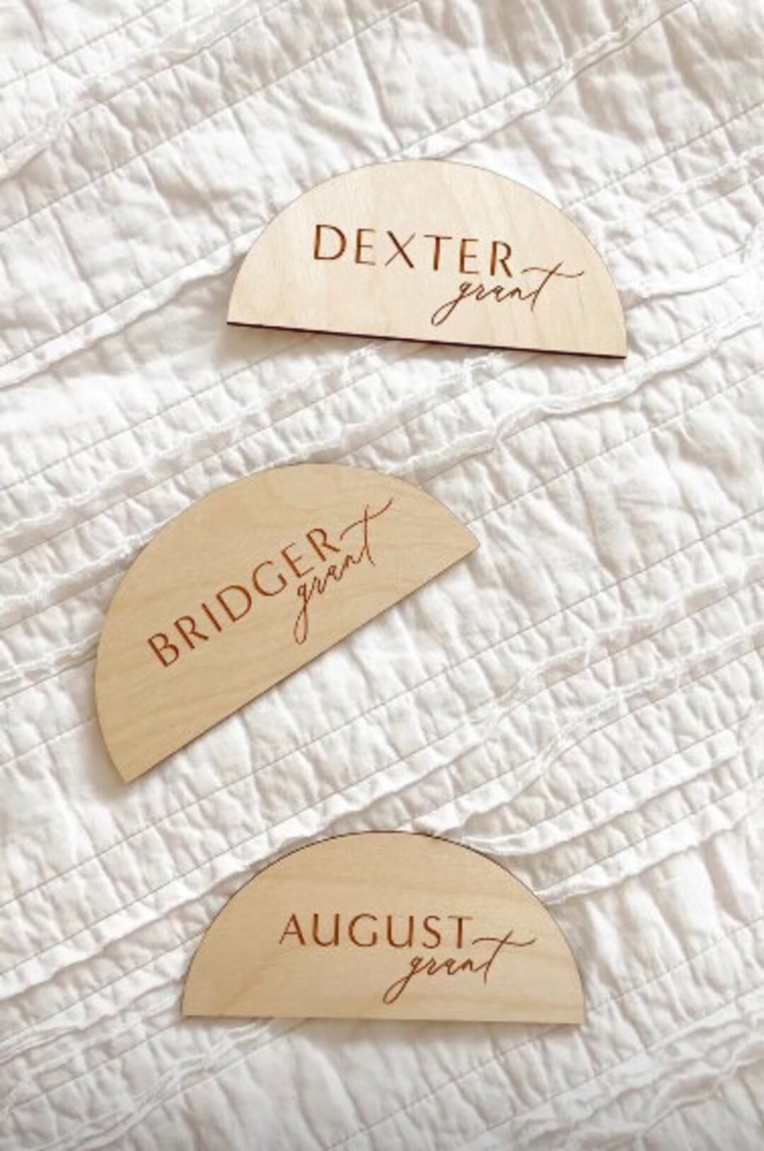 Custom Calligraphy Baby Name Announcement Sign • Boho Baby Name Sign ...