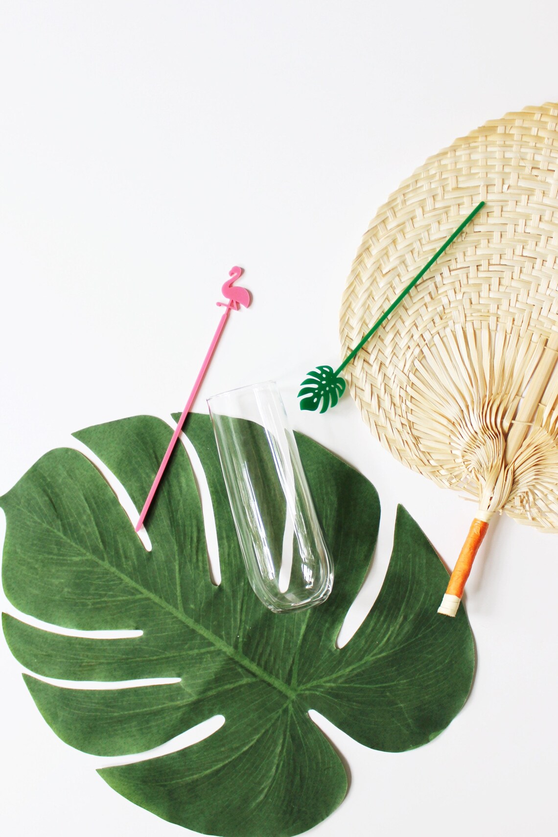 Palm Drink Stirrers (set of 6 Monstera Leaf Shapes) • Bachelorette ...
