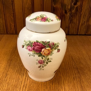 Royal Albert Old Country Roses Ginger Jar With Lid - Etsy