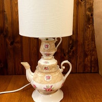 Vintage Teapot Lamp, Teapot Lamp, Lampathè, Christmas Decorations ...