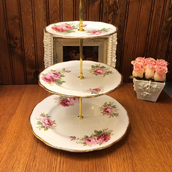 3 Tier Cake Plate - Etsy