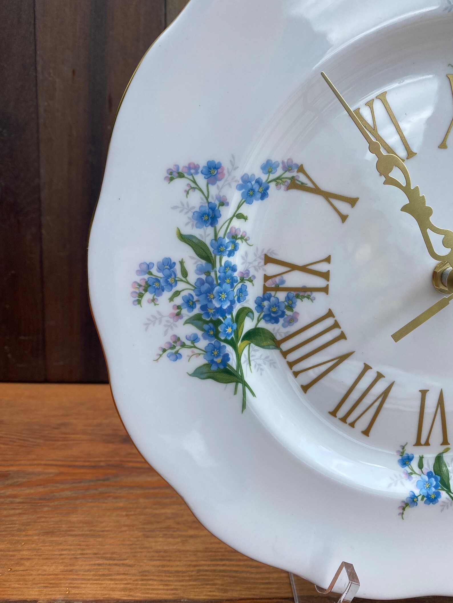 Royal Albert Forget Me Not Wall Clock | Etsy