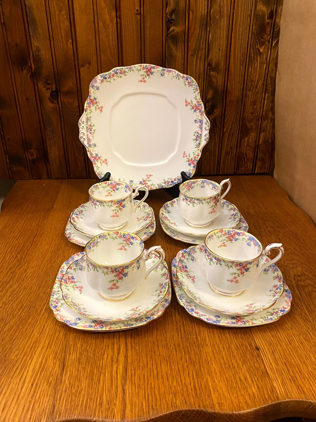 Royal Albert Crown China, Mayfair, Dessert Set, 13 Piece Set - Etsy