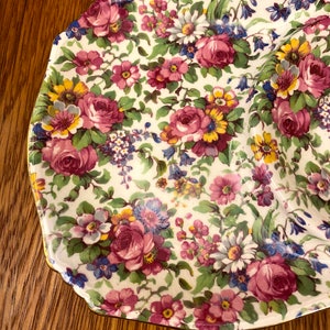 Royal Winton Grimwades Summertime Chintz Snack Set, Chintz Tennis Set ...