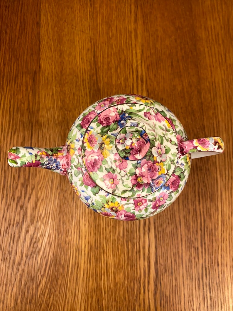 ROYAL Winton Summertime Chintz Individual Teapot With Lid, Mini Chintz ...