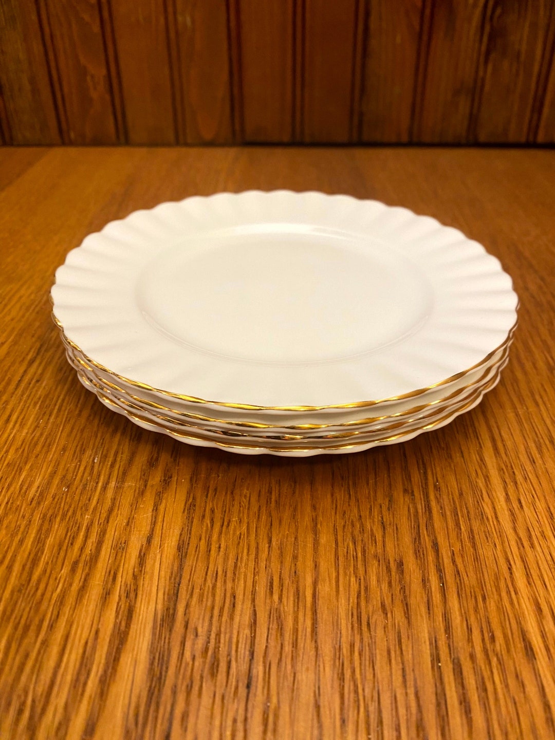 Royal Albert Val D'or Bread Plates - Set of 4 Gold Trim China - Etsy