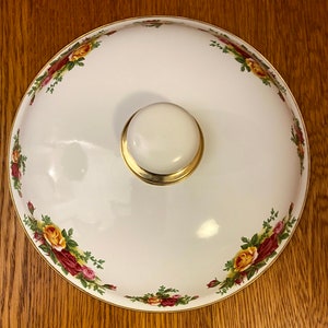 Royal Albert Old Country Roses Large Covered Casserole Dish, Enamel ...