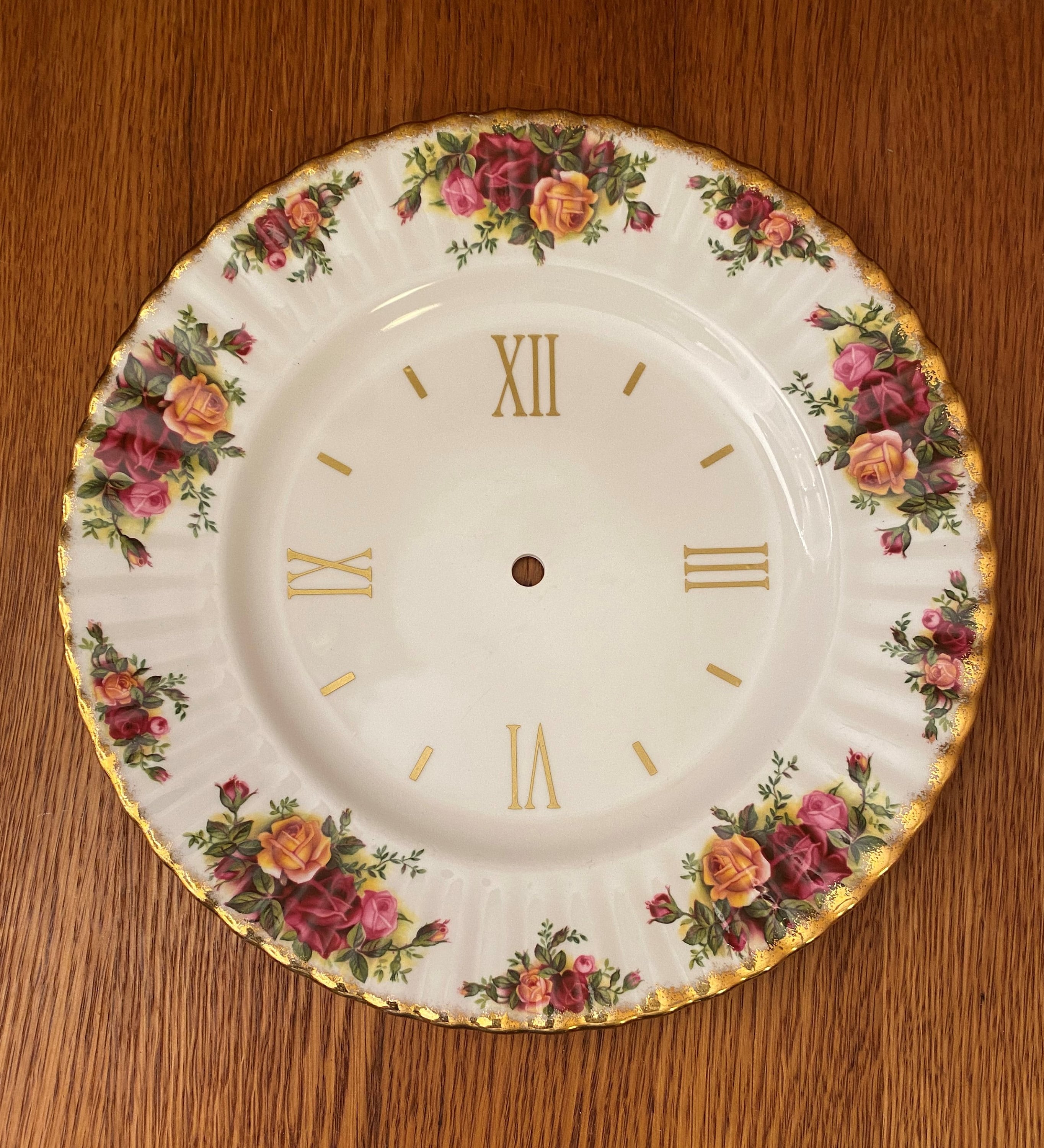 Permanent Vinyl Clock Face Decal for China Plates | Etsy