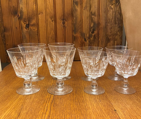 Stuart Crystal England Set of 8 Wine Glasses 4 Each of 2 | Etsy