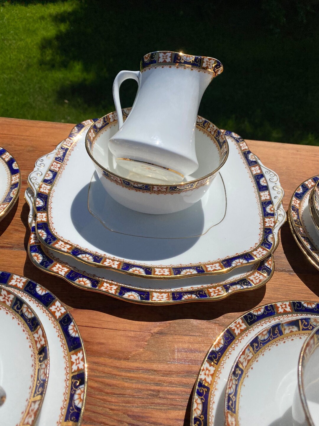 28 Piece Royal Albert Crown China Imari 4251 Dessert Set, Imari ...