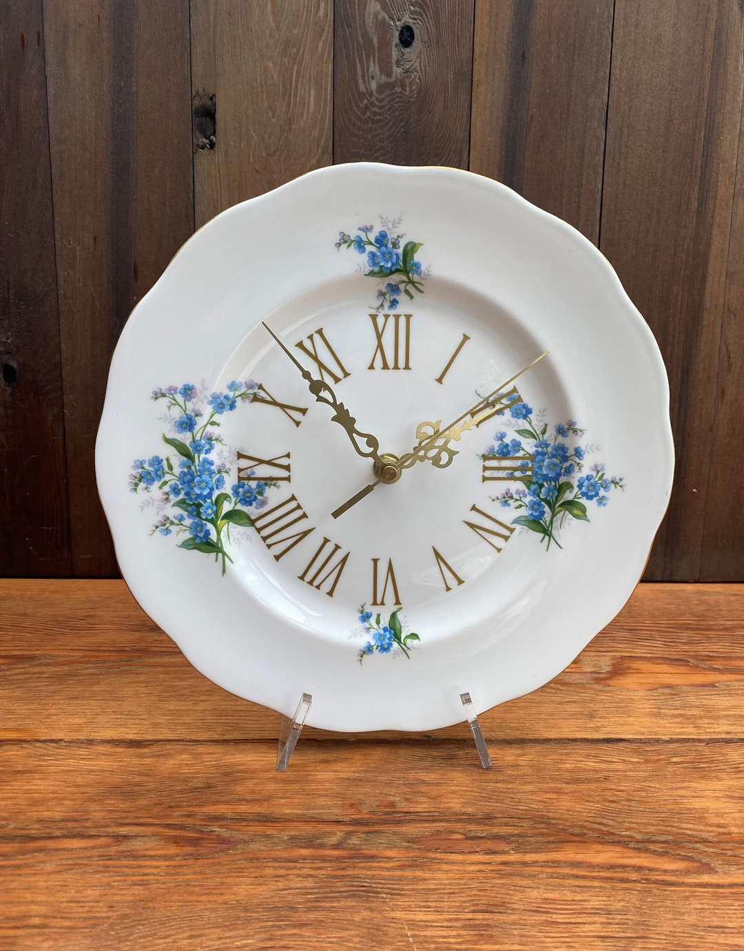Royal Albert Forget Me Not Wall Clock - Etsy