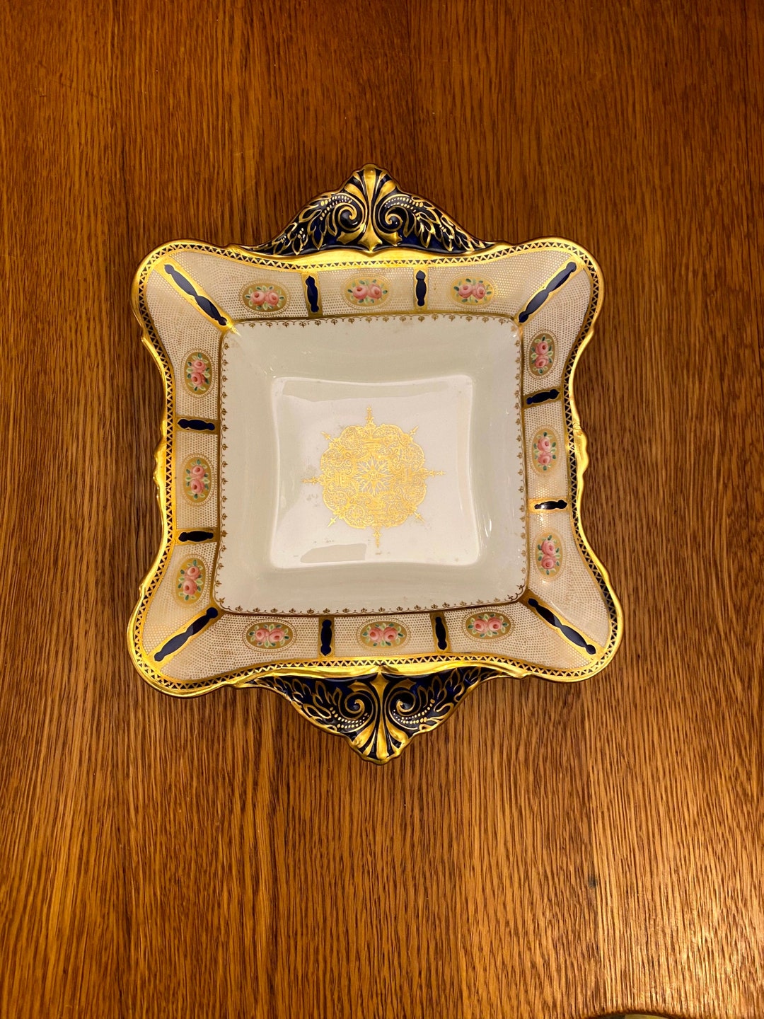 Rare Vintage Star Paragon, Hand Painted, Queen Mary Shape, 3 Corner ...