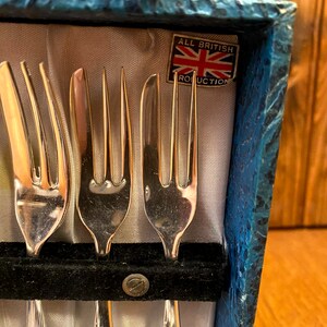 Angora EPNS, County, Boxed Dessert Set, 6 Dessert Forks, 6 Teaspoons ...