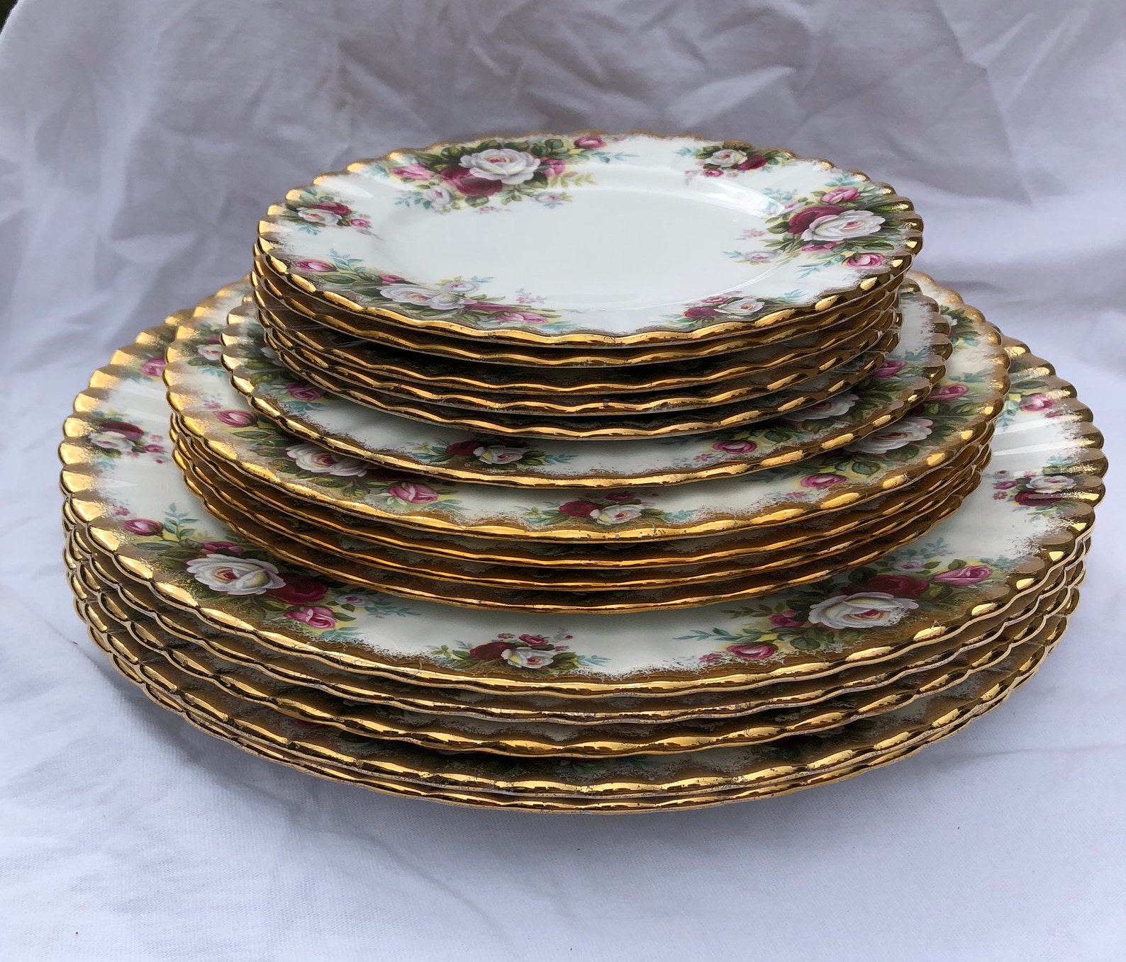 Royal Albert Celebration Dinner Plate Salad Plate Dessert - Etsy