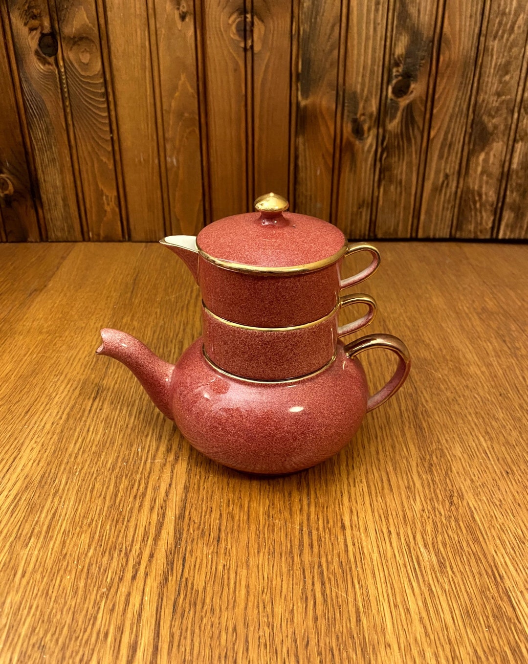 ROYAL WINTON GRIMWADES Rose Mottled Pink Mini Stacking Teapot - Etsy