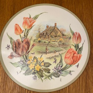 Pimpernel Round Placemats, British Country Scenes Serving Mats, Cork ...