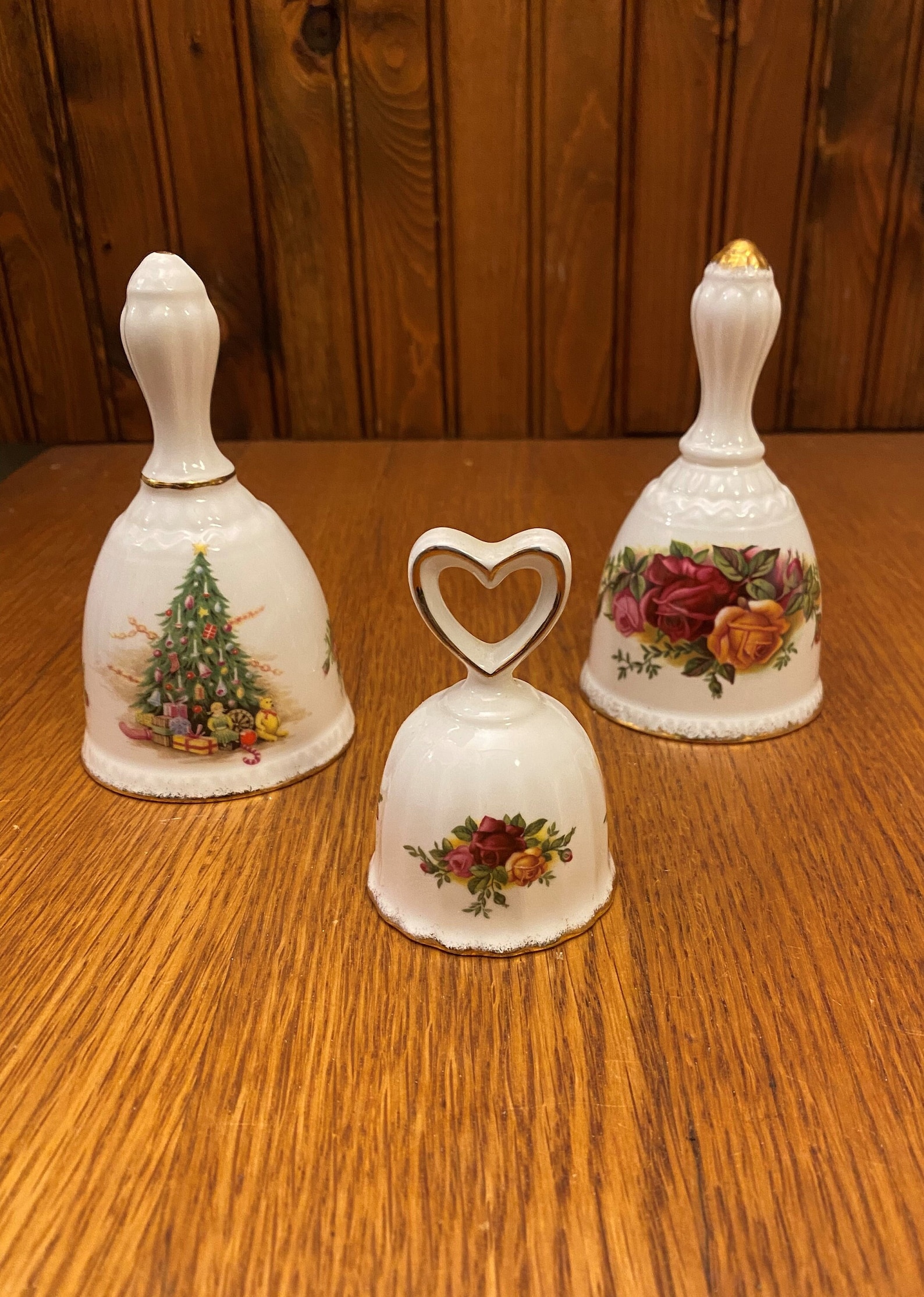 Royal Albert Fine Bone China Bells, Your Choise, Christmas Magic, Heart ...