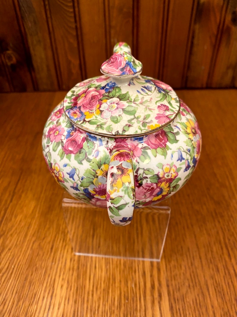 ROYAL Winton Summertime Chintz Individual Teapot With Lid, Mini Chintz ...