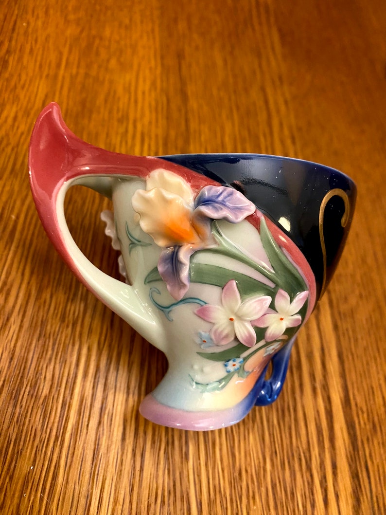 Rare Franz Collection Flora and Flutter Teacup and Saucer - Etsy