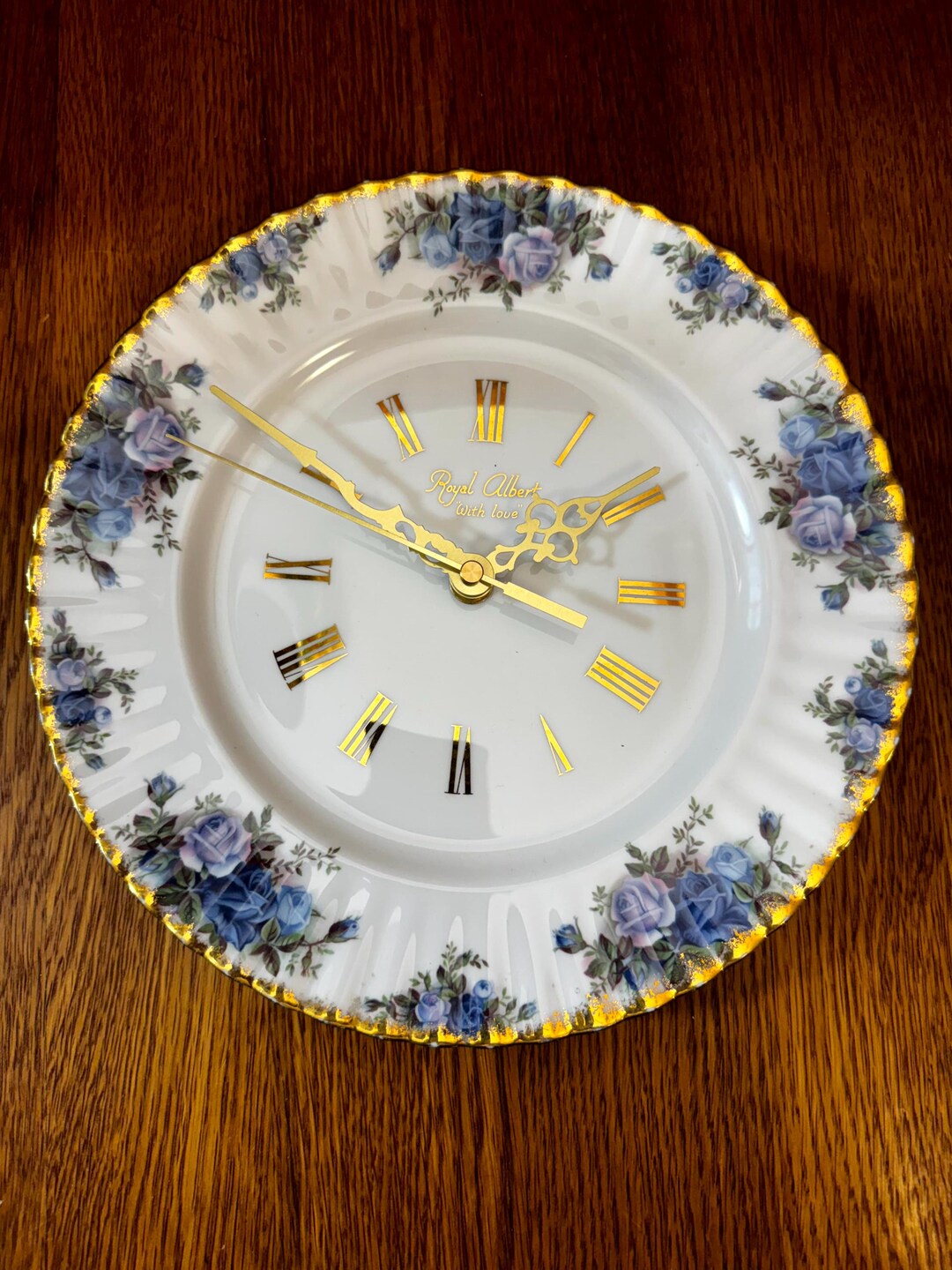 Royal Albert Moonlight Rose Wall Clock - Etsy