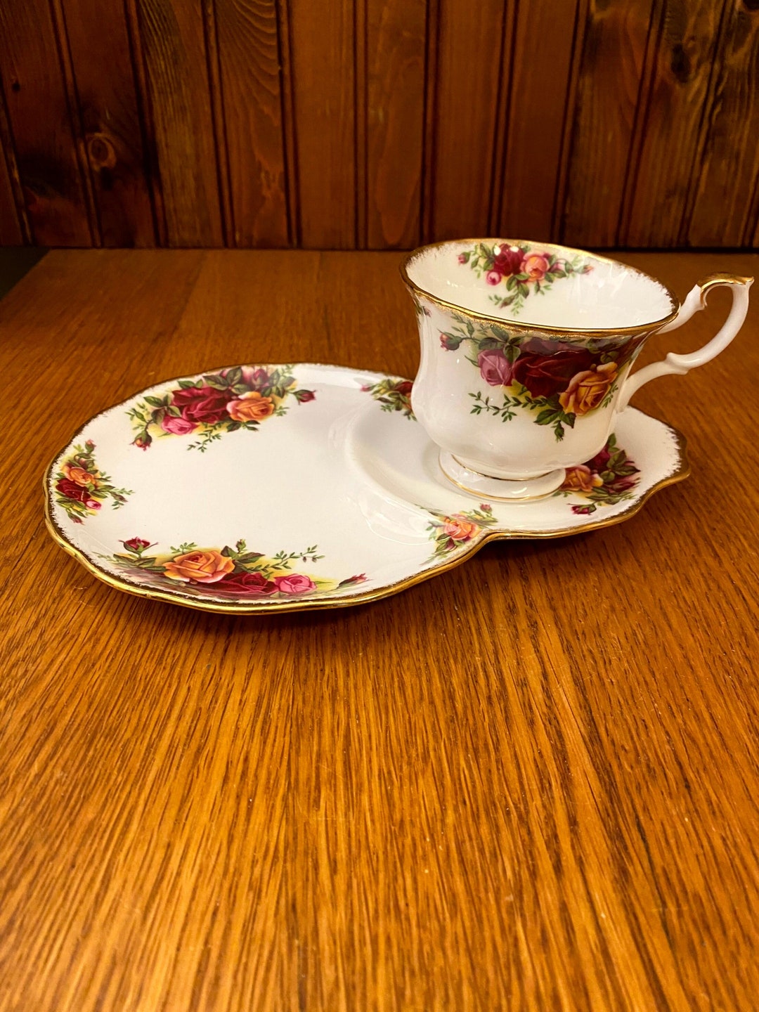 Royal Albert, Old Country Roses, Tennis Set, Snack Set With Teacup and Saucer, OCR - Etsy