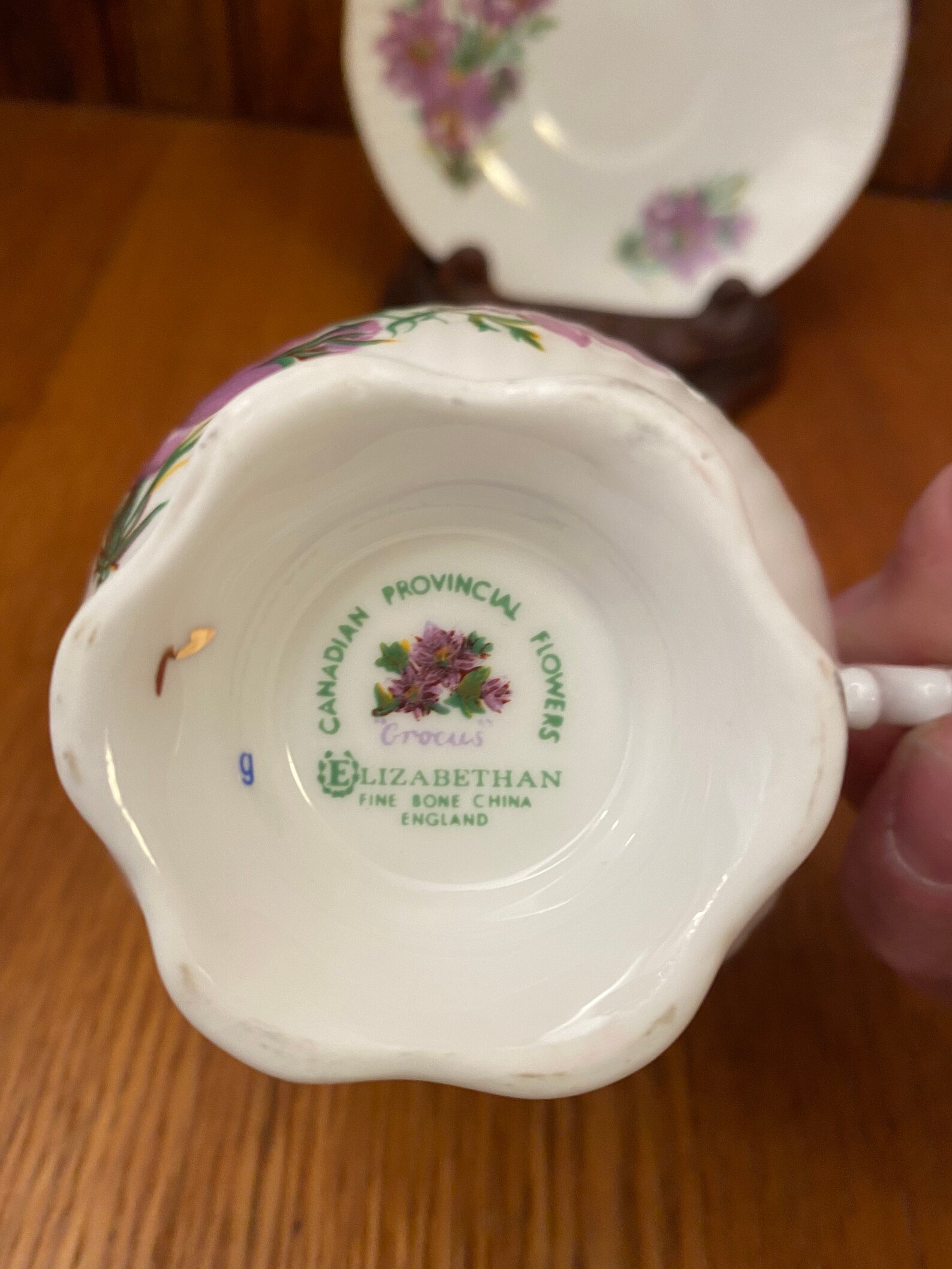 Elizabethan Fine Bone China Provincial Flowers Teacup and Saucer ...