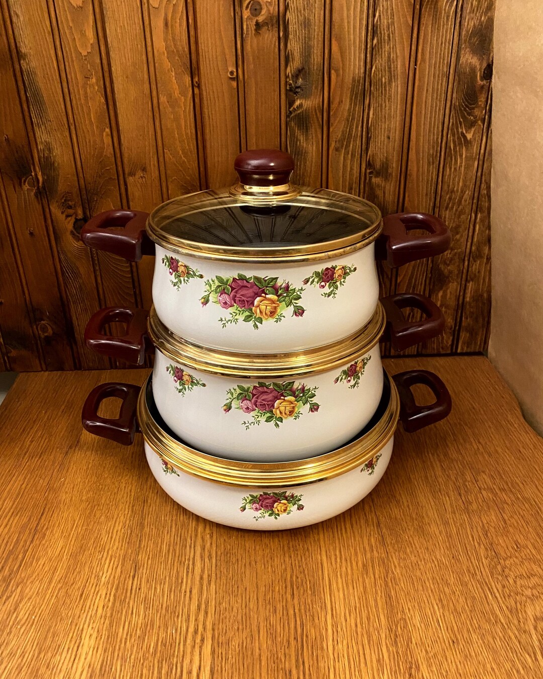 Royal Albert Old Country Roses Large Covered Casserole Set, Set of 3 ...